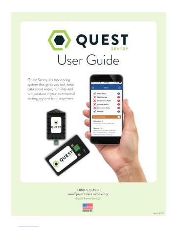 Therma-Stor Quest Sentry User Manual | Manualzz