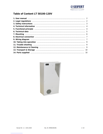 SoliTherm LT 58100-120V User Manual | Manualzz