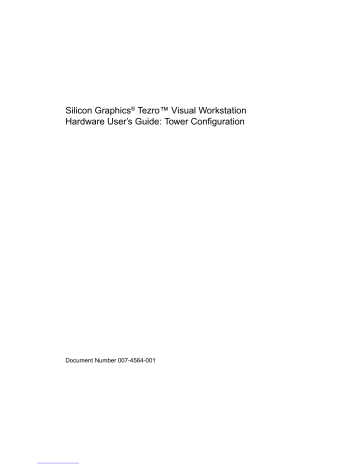 Silicon Graphics Tezro Hardware User's Manual | Manualzz