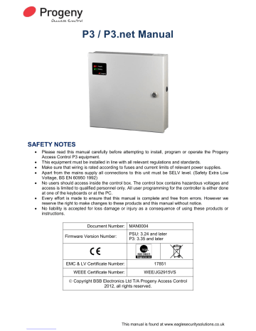 Progeny P3 User Manual | Manualzz