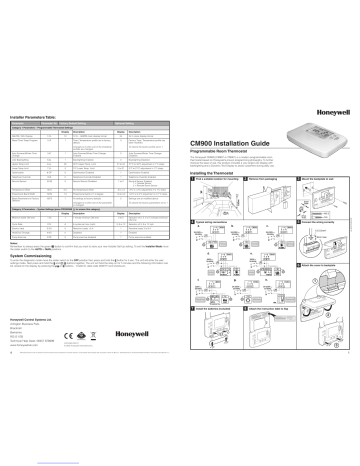 Honeywell CM900 Installation Manual | Manualzz
