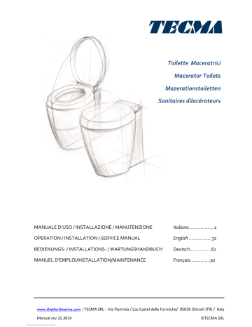 Tecma Evolution, X-light Operation And Installation Manual | Manualzz