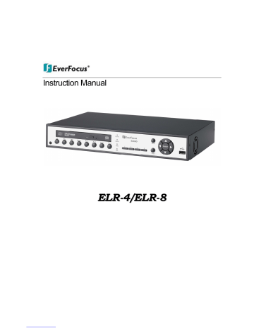EverFocus ELR-8 Instruction Manual | Manualzz