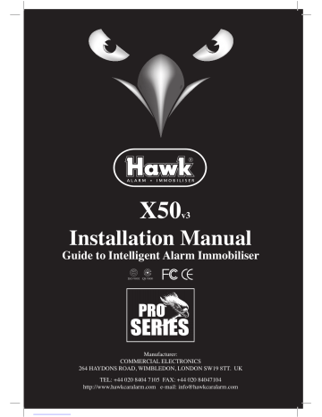 Hawk X50 Installation Manual - Download & Read Online | Manualzz