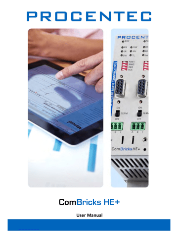 Procentec ComBricks HE+ User Manual | Manualzz