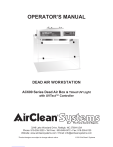 AirClean Systems AC600 Series Operator's Manual | Manualzz
