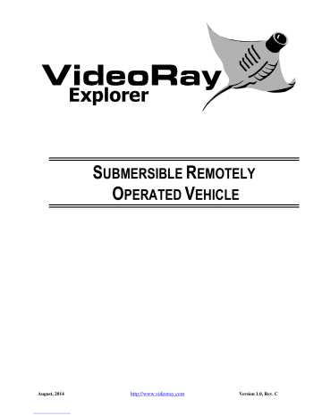 VideoRay Explorer Manual | Manualzz