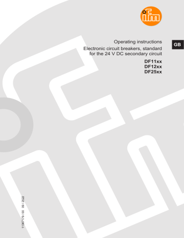 IFM DF1214 Electronic circuit breaker Operating Instructions | Manualzz