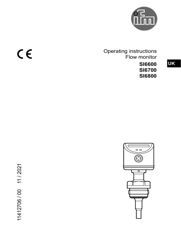 IFM SI6600 Flow monitor Operating Instructions | Manualzz