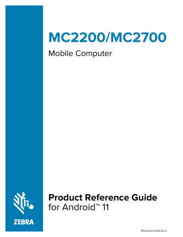 Zebra MC2200/MC2700 Product Reference Guide | Manualzz