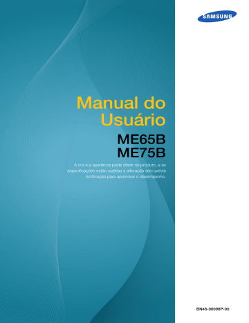 Samsung ME65B Manual do usuário | Manualzz