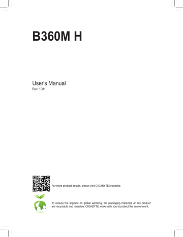 Gigabyte B360M H Motherboard User's manual | Manualzz