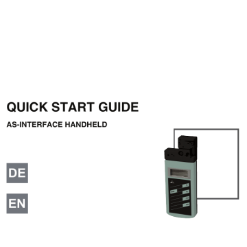 Pepperl+Fuchs VBP-HH1-V3.0-OEM AS-Interface Handheld Quick Start Guide ...