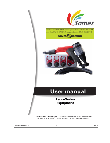 Sames Labo-Series User Manual | Manualzz