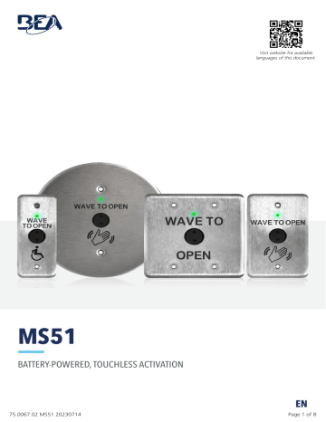 BEA MS51 User Guide | Manualzz