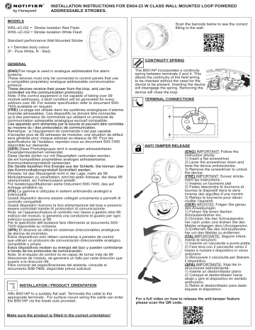 Notifier WRL‐RC‐I02 Owner's Manual | Manualzz