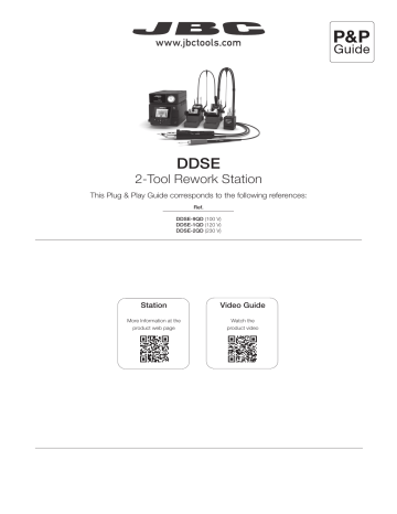 JBC DDSE Station 2-Tool Rework Owner's Manual | Manualzz