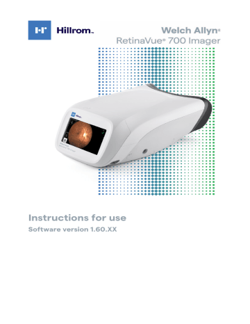 Hill-Rom RetinaVue 700 Imager Instructions for use | Manualzz