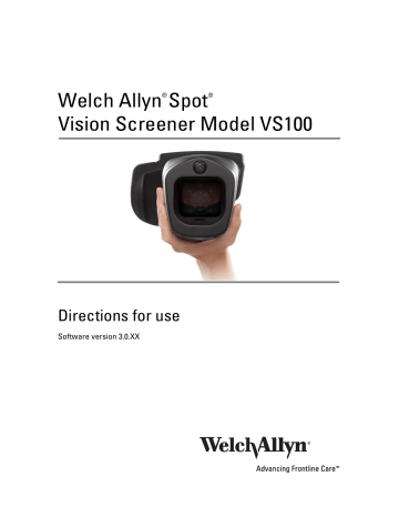 Hill-Rom Spot Vision Screener–Autorefractor User Manual | Manualzz