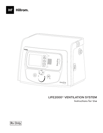Hill-Rom LIFE2000 Ventilator Instructions for use | Manualzz