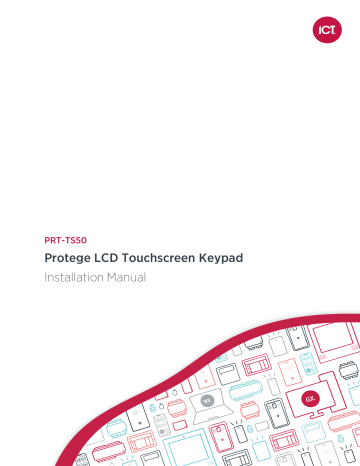 ICT PRT-TS50 Protege LCD Touchscreen Keypad Installation Manual | Manualzz