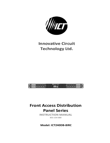 ICT Distribution Series 3 Front Access Owner's Manual | Manualzz