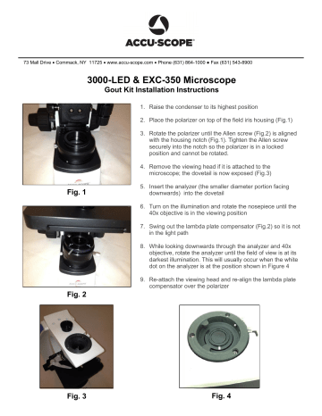 Accu-Scope 3000-LED Owner's Manual | Manualzz