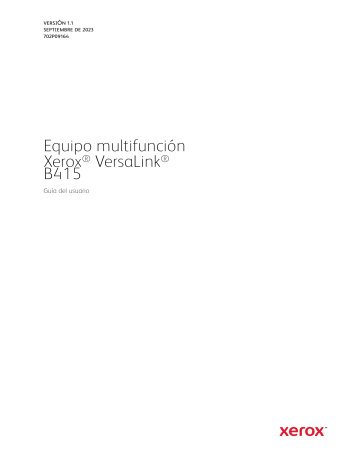 Xerox VersaLink B415 Multifunction Printer Guía del usuario | Manualzz
