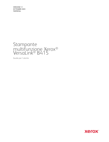 Xerox VersaLink B415 Multifunction Printer Guida utente | Manualzz