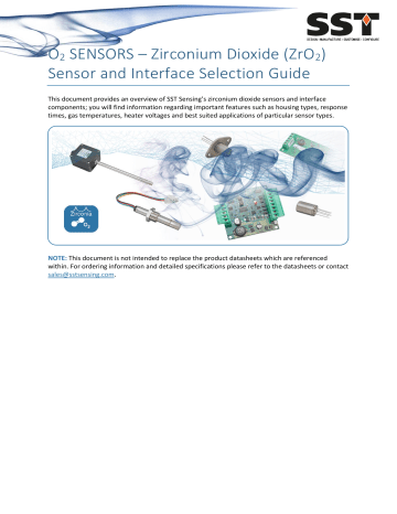 CO2Meter Zirconia Oxygen Sensor System Guide | Manualzz