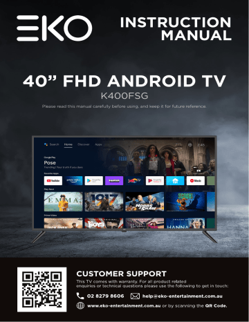 EKO K400FSG Instruction manual | Manualzz