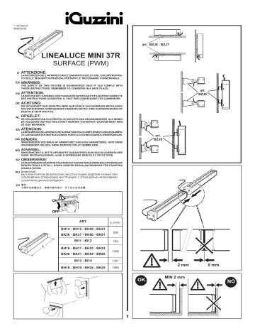 iGuzzini BH16 Linealuce Installationsanleitung | Manualzz