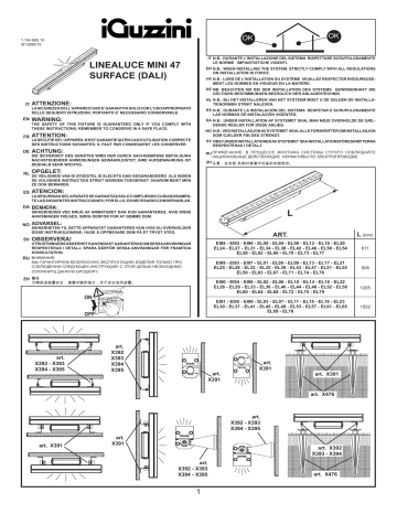 iGuzzini EL61 Linealuce Guide d'installation | Manualzz