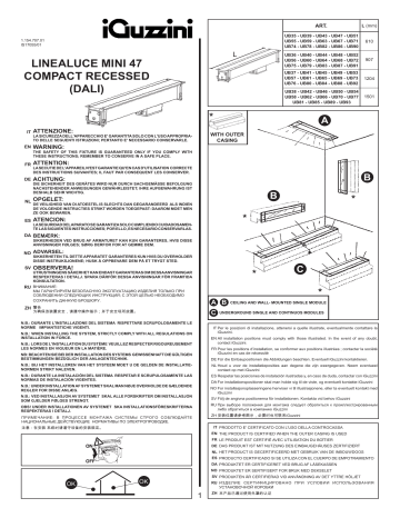 iGuzzini UB54 Linealuce Guide d'installation | Manualzz