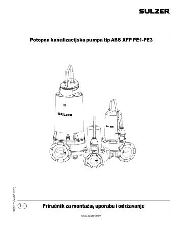 Sulzer XFP PE1 - PE3 Uputstvo za upotrebu | Manualzz