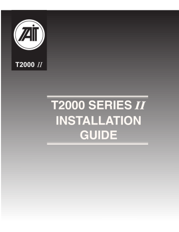 Tait T2000 SERIES II Installation Manual | Manualzz