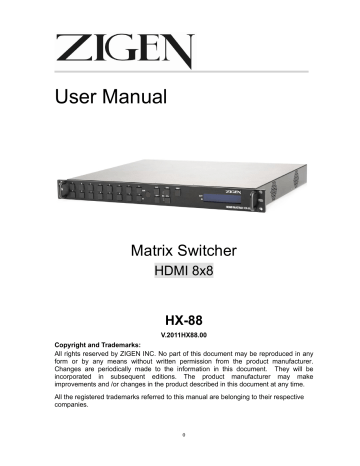 Zigen HX-88 User Manual | Manualzz