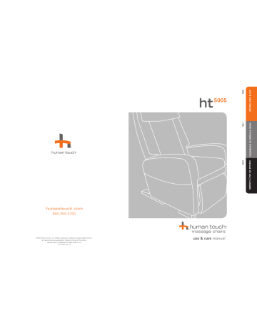Human Touch ht5005 Use & Care Manual | Manualzz