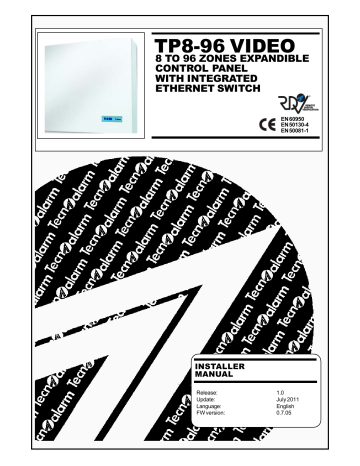 Tecnoalarm TP8-96 Installer Manual | Manualzz