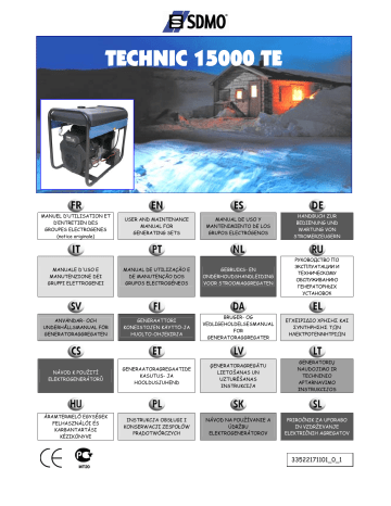 SDMO TECHNIC 15000 TE - Instruction Manual | Manualzz