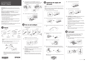 Epson WorkForce Pro WF-M5399 Installation Guide | Manualzz