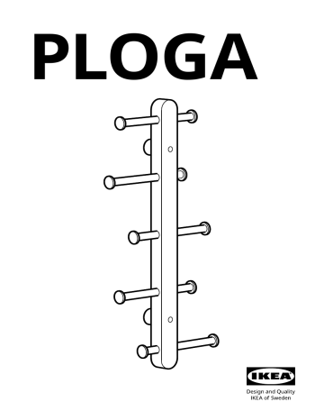 IKEA PLOGA Vertical Hook Rack instruction manual | Manualzz