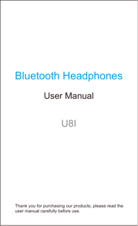Support Letsfit Bluetooth Headphones U8I User Manual | Manualzz