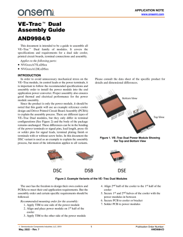 onsemi VE-Trac Family Traction Inverters Installation Guide | Manualzz