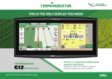 Cleveland G7 series FarmNavigator ISOBUS GNSS Systems Instructions | Manualzz