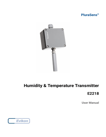 Evikon E2218 Humidity & temperature transmitter User Manual | Manualzz