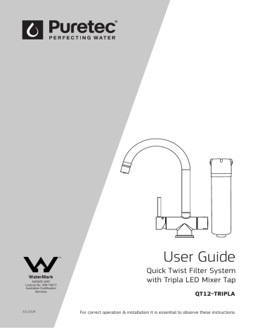Puretec QT12-T6 Quick-Twist System User Guide | Manualzz