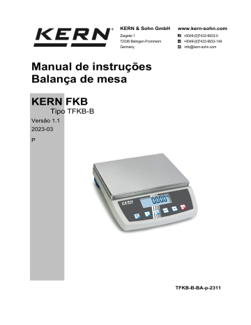 KERN TFKB 16K-5-B Instruções de operação | Manualzz