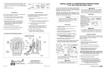 Gleason Reel K-32 Reel Installation Manual | Manualzz