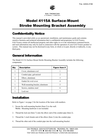 GAI-Tronics 4115A Maintenance Guide | Manualzz